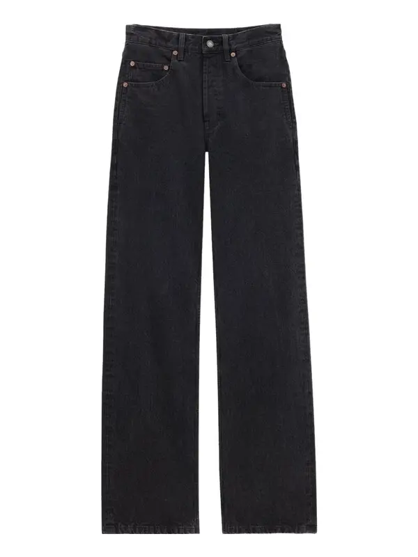 Saint Laurent 90's High Waist Baggy Jeans - Black