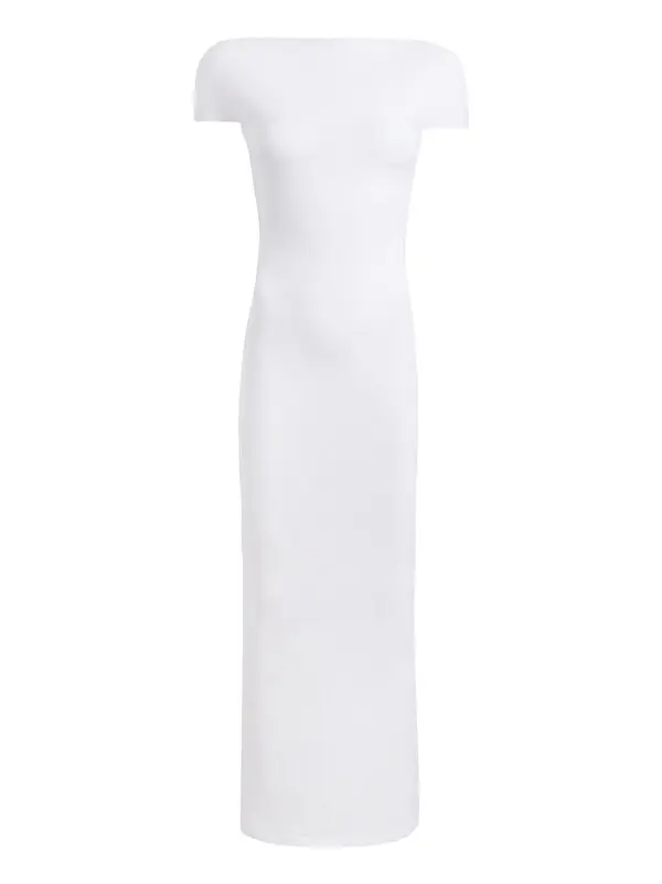 Khaite Basile Short-sleeved Maxi Dress - White