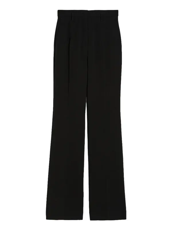 Max Mara High Waisted Straight Leg Trousers - Black