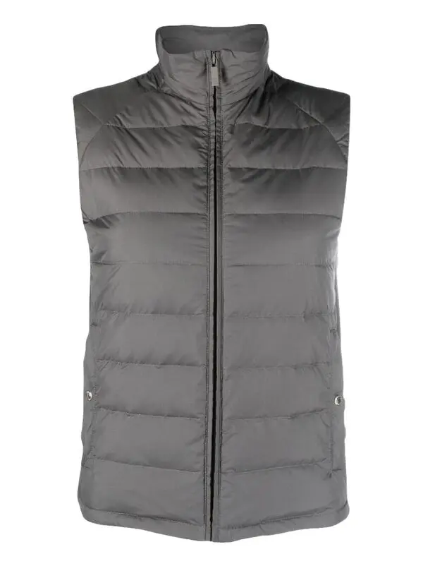 Thom Browne 4-bar Padded Gilet - Dark Gray