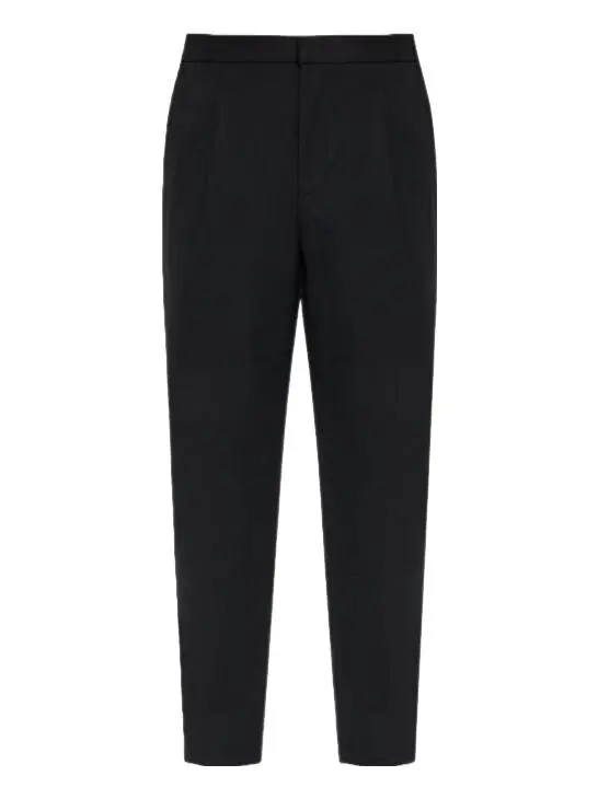 Emporio Armani Tailored Pleated Trousers - Black
