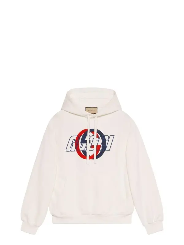 Gucci Logo Printed Drawstring Hoodie - No