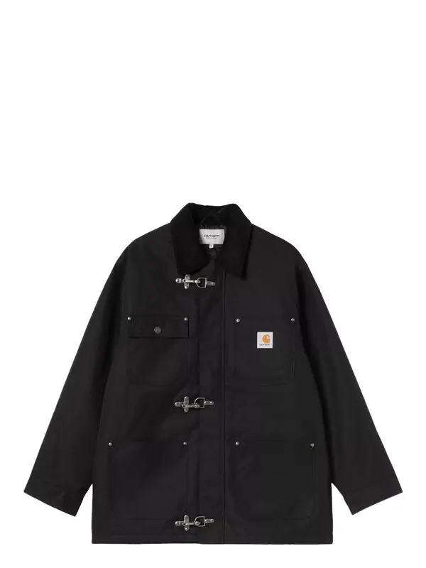 Carhartt Work In Progress Adair Logo Patch Jacket - Black/black