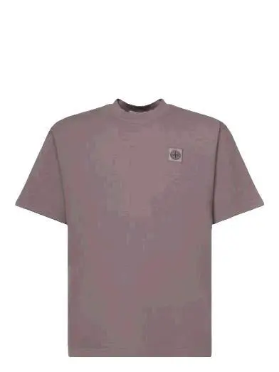 Stone Island Logo Patch Crewneck T-shirt - Gray