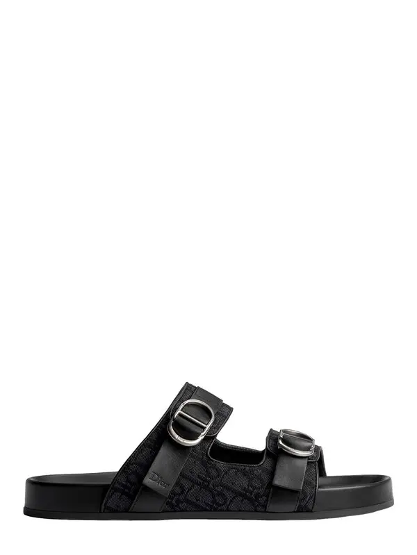 Dior Aqua Sandals With Buckle Detailing - Black