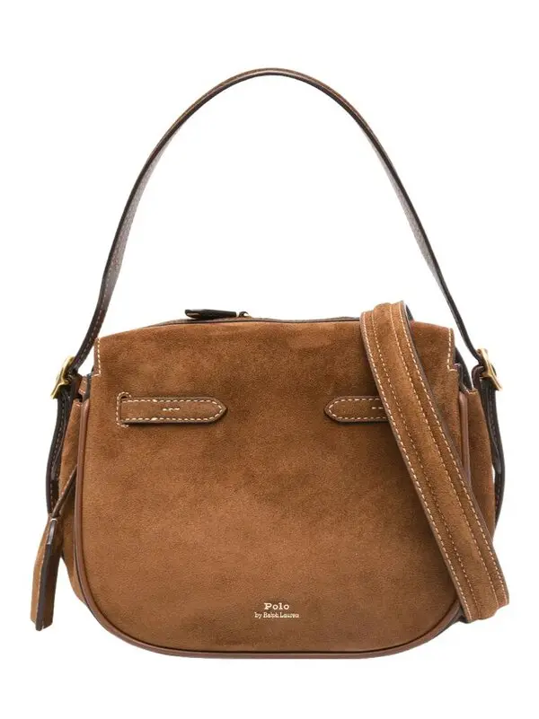 Polo Ralph Lauren Suede Shoulder Bag - Brown