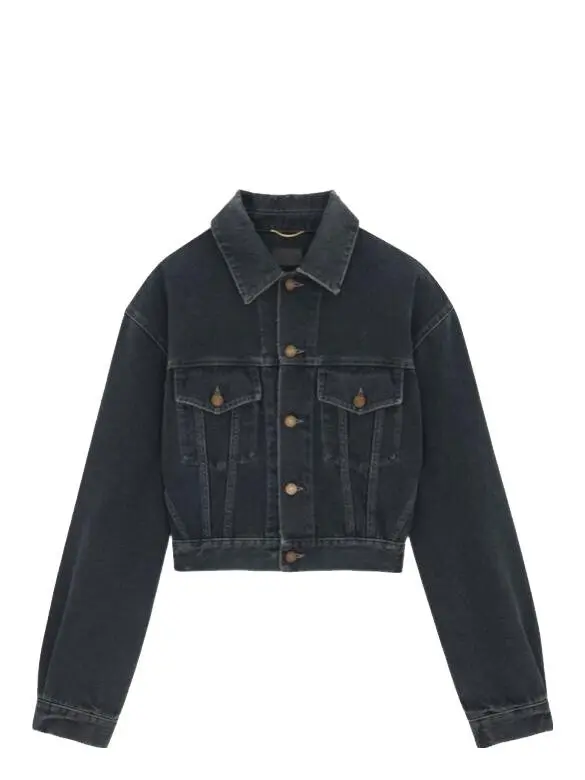 Saint Laurent 80's Denim Jacket - Black
