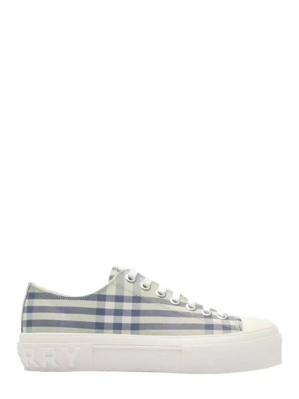 Burberry Checked Low-top Sneakers - Seafoam Green