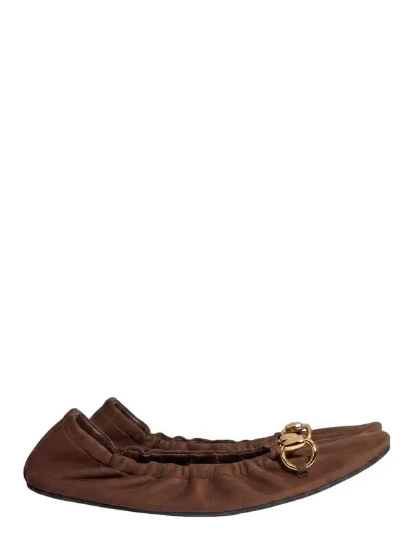 Gucci Prima Ballet Flats - Dark Brown