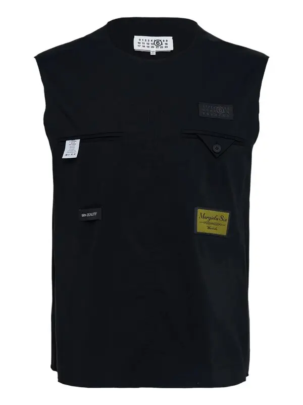 MAISON MARGIELA Patchwork Vest - Black