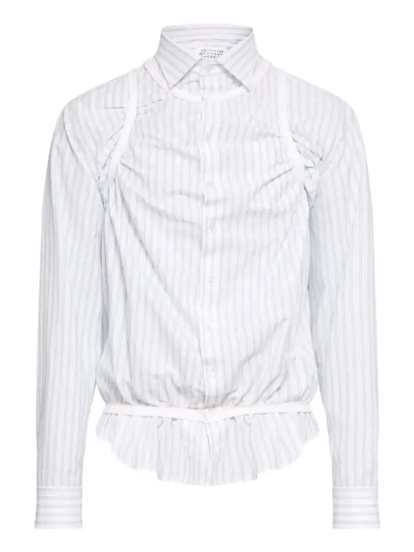 MAISON MARGIELA Stripe Tank Shirt - White
