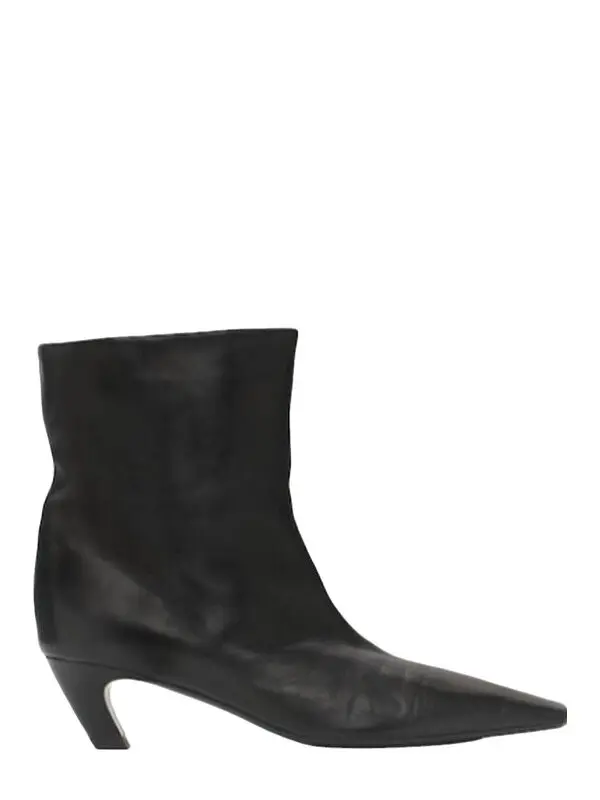 Khaite Pointed Toe High Heel Boots - Black