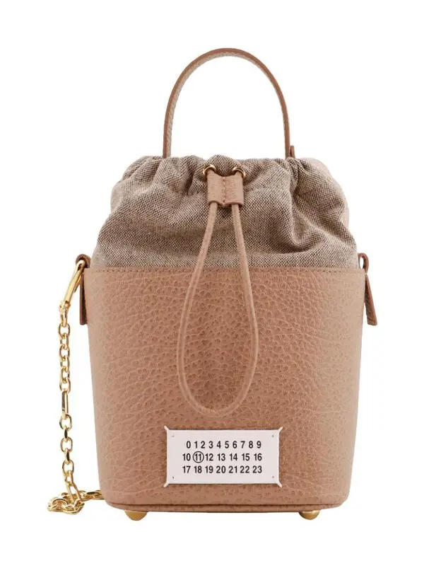 MAISON MARGIELA 5ac Drawstring Bucket Bag - Nude