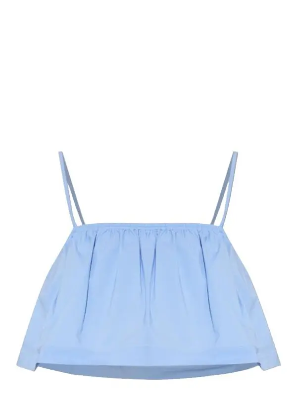 IRO PARIS Sleeveless Pleated Top - Blue