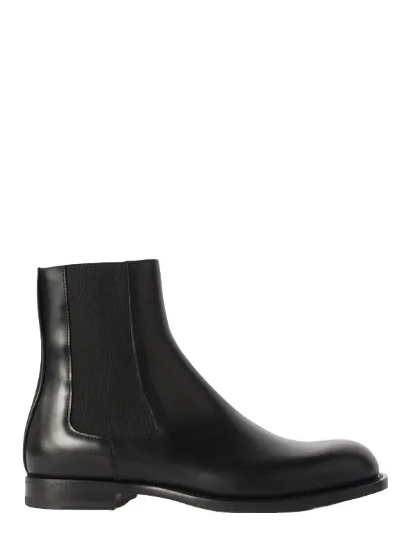 THE ROW Novus Round-headed Chelsea Boots - Black