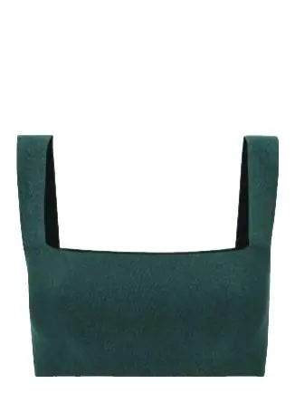 Victoria Beckham Textured Knit Vest - Green