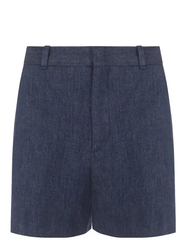 Chloé High Waist Tailored Bermuda Shorts - Black