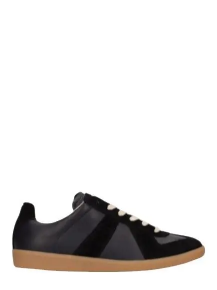MAISON MARGIELA Low-top Lace-up Sneakers - Black
