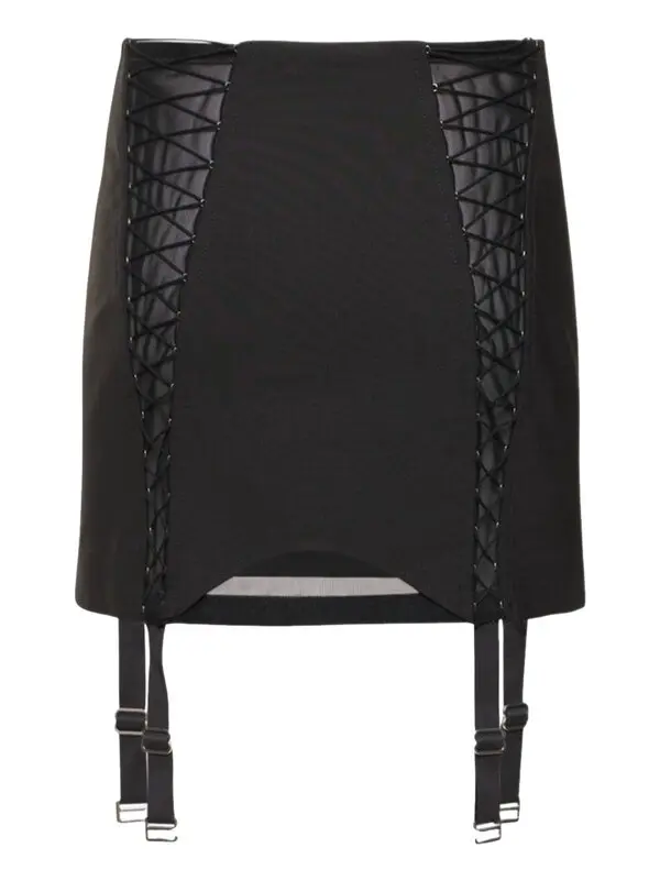 DION LEE Zippered Skirt - Black