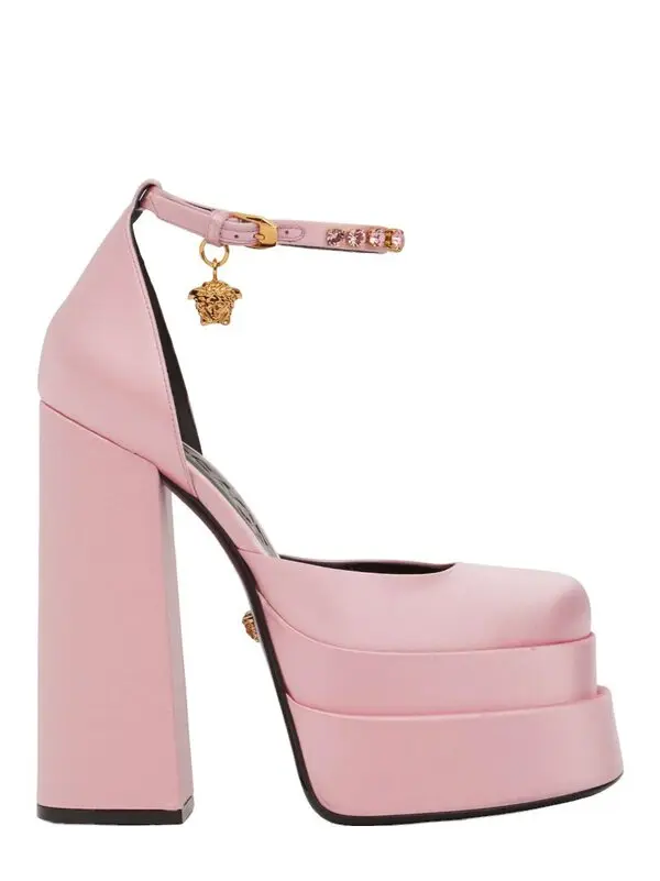 Versace Platform High Heel Sandals - Pink