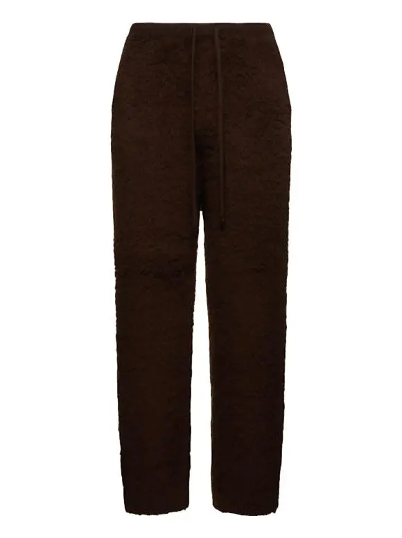 Auralee Elastic Waist Casual Pants - Black