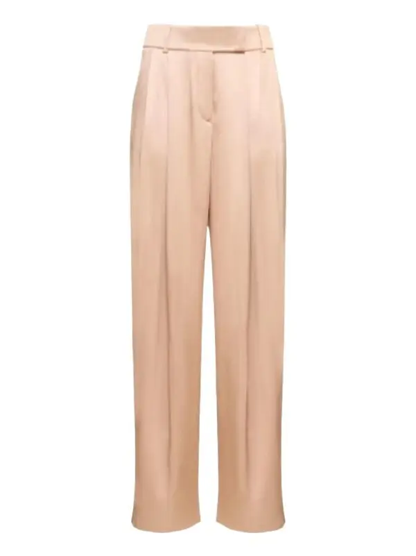 Giorgio Armani Belt Loop Crease Casual Pants - Nude