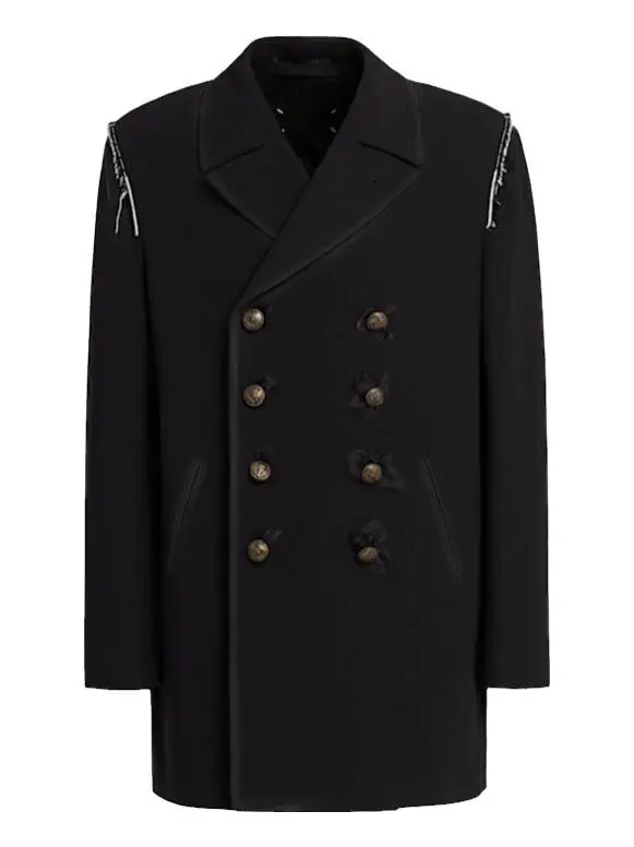 MAISON MARGIELA Reversible Peacoat With Vest - Black