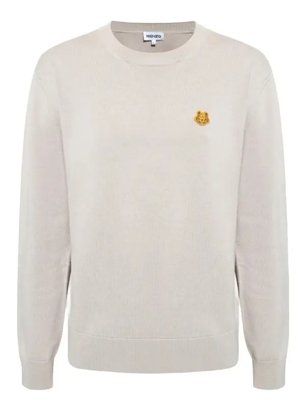 Kenzo Tiger Crest Crewneck Sweater - White