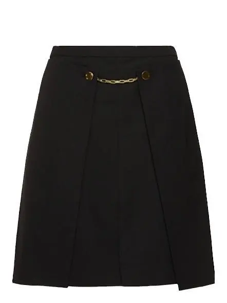 GANNI Chain Skirt - Black