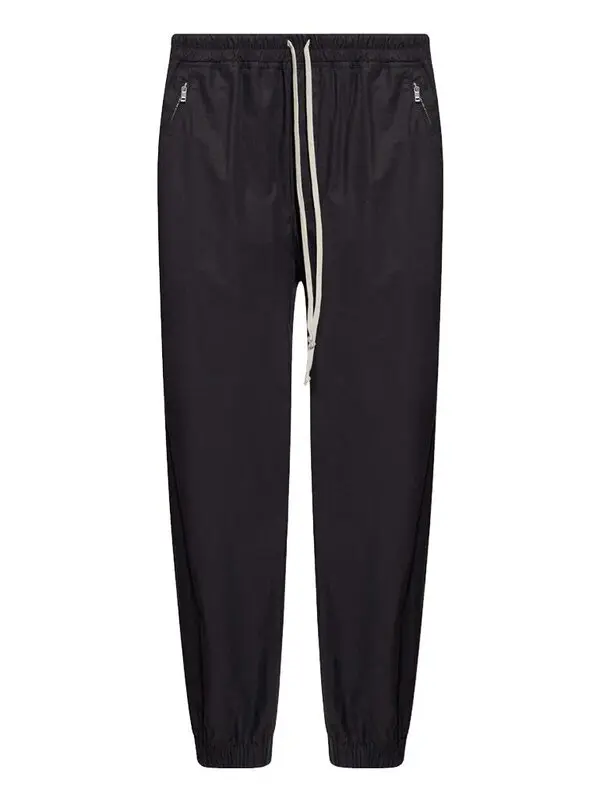 Rick Owens Drop-crotch Cotton Trousers - Black