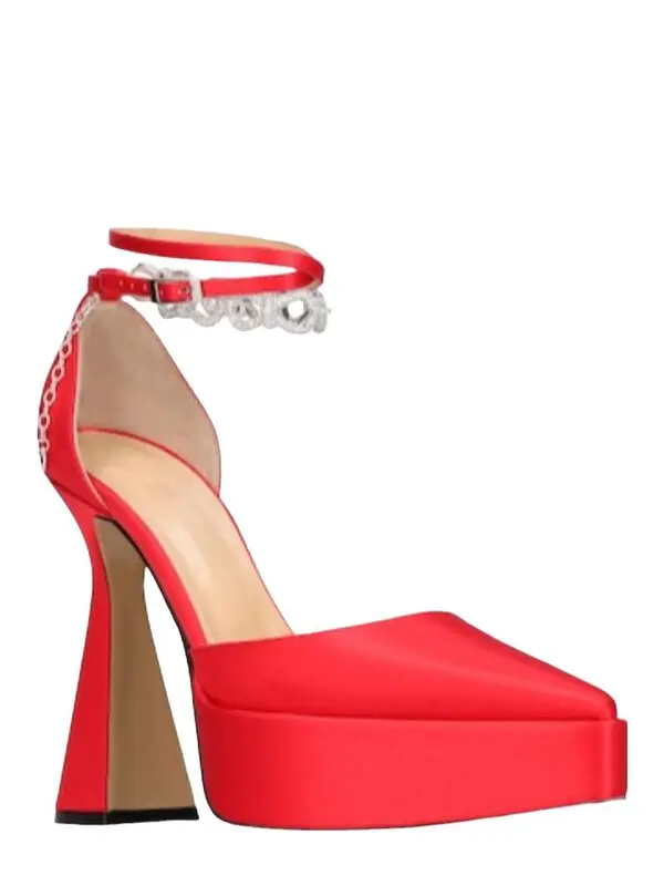 MACHMACH Bow Chain Platform High Heels - Multicolor