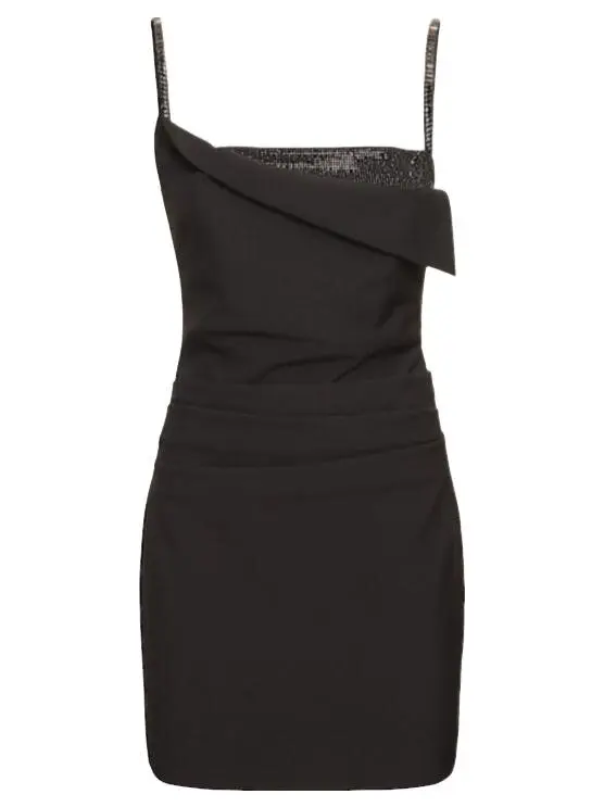 Roland Mouret Embellished Mini Dress - Black
