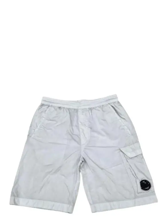 C.P. COMPANY Chrome-r Cargo Shorts With Lens Detail - White