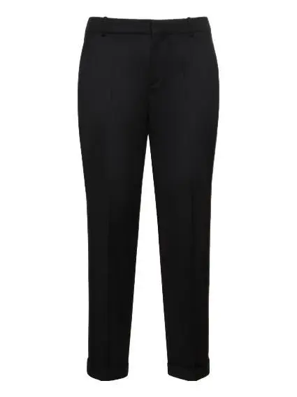 Balmain Button Detail Tailored Trousers - Black