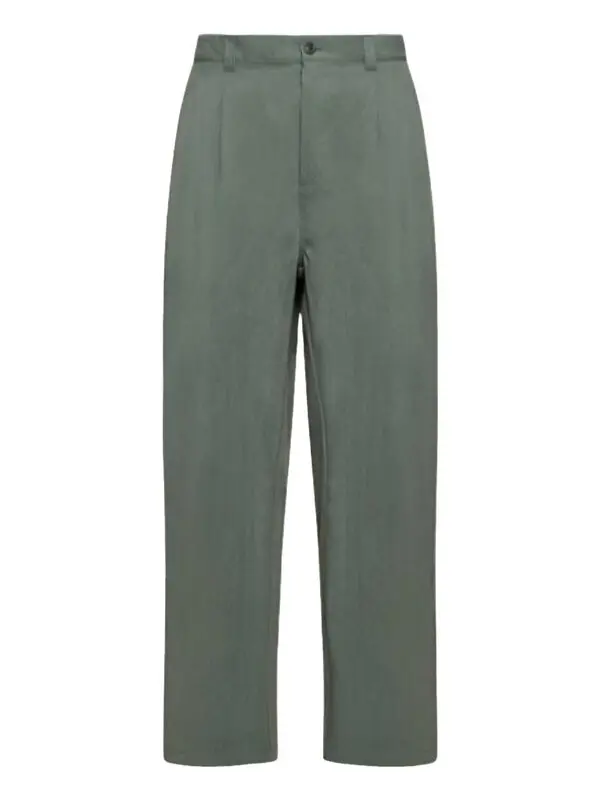 MAISON MARGIELA Plaid Spliced Casual Pants - Green