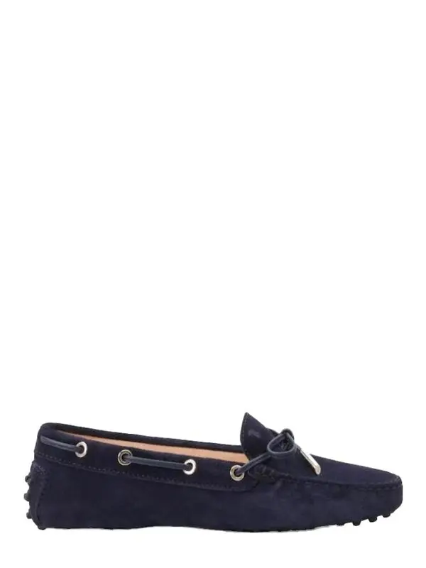TOD'S Gommino Driving Loafers With Lace Detail - Blue