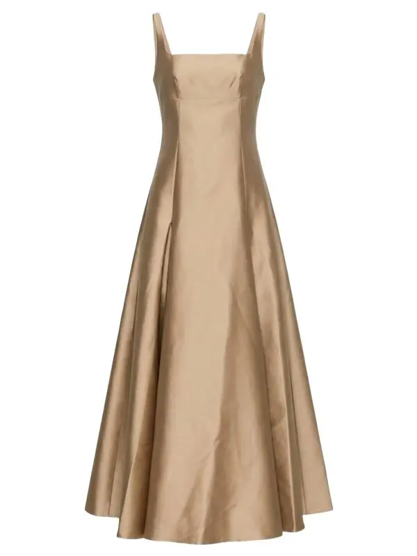 Roland Mouret Sleeveless Square Neck Gown - Golden
