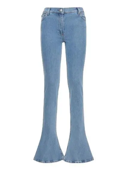 Magda Butrym Low-rise Trumpet Jeans - Blue