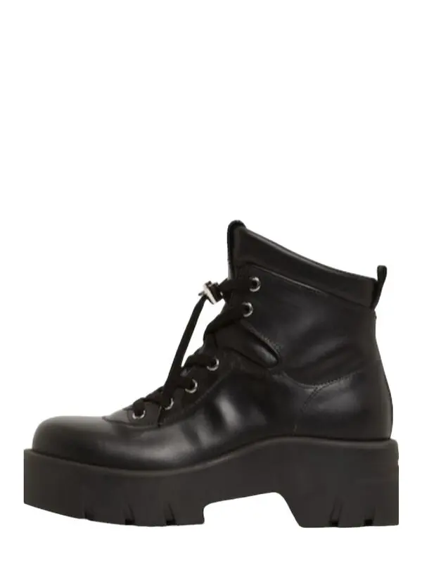GIANVITO ROSSI Logo Hiking Boots - Black