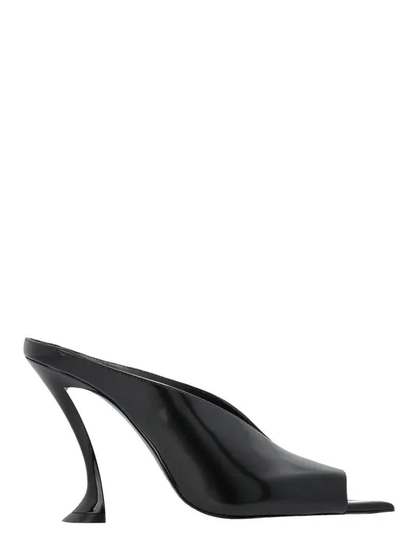 LANVIN Midnight Step Peep Toe Sandals - Black