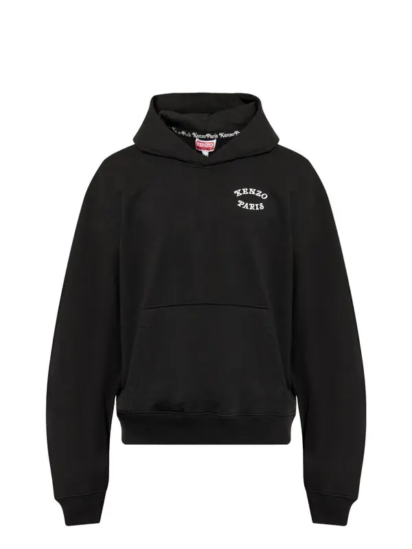 Kenzo X Verdy Embroidered Long Sleeve Hoodie - Black