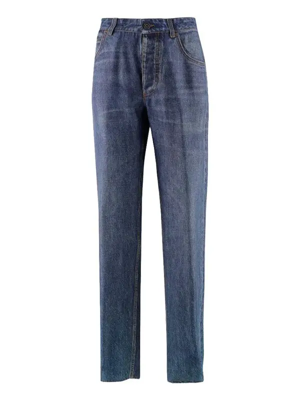 Bottega Veneta Straight Leg Jeans - Blue