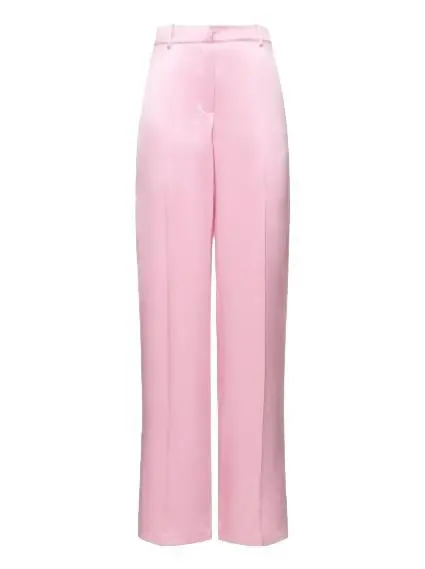 Magda Butrym Mid-waist Wide Leg Trousers - Pink