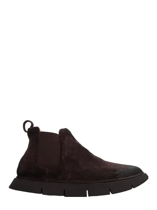 Marsèll Suede Chelsea Boots - Dark Brown