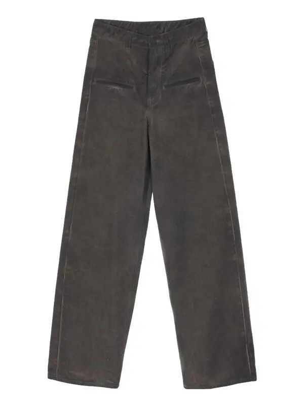 UMA WANG Wide-leg Casual Pants - Grey Brown
