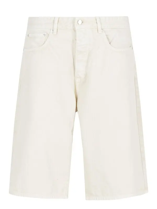 ICON DENIM LOS ANGELES Logo-patch Denim Shorts - Desert Wash
