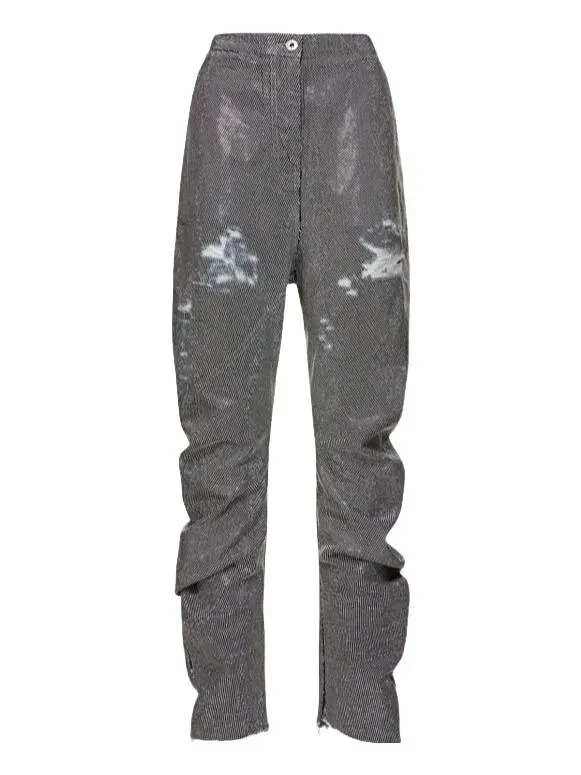J.W.ANDERSON Wiggle Studded Cotton Pants - Gray