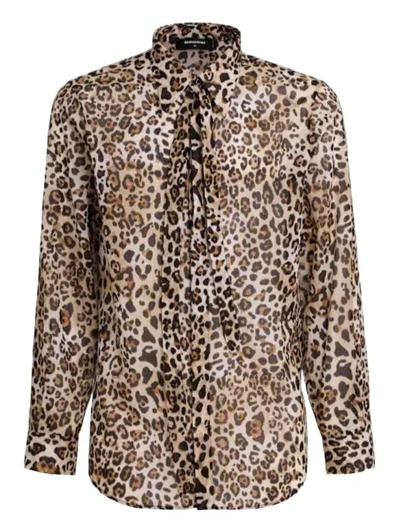 Dsquared2 Wild2 Sexy Tie Printed Cotton Shirt - Multicolor