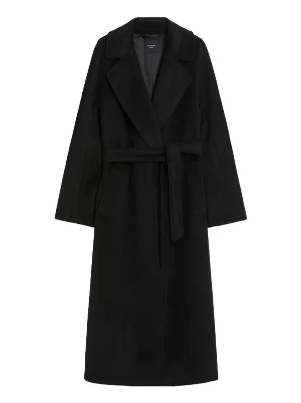 Max Mara Long-sleeved Coat - Black