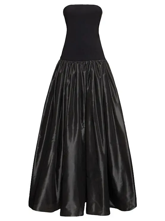 Coperni Off-shoulder Maxi Dress - Black